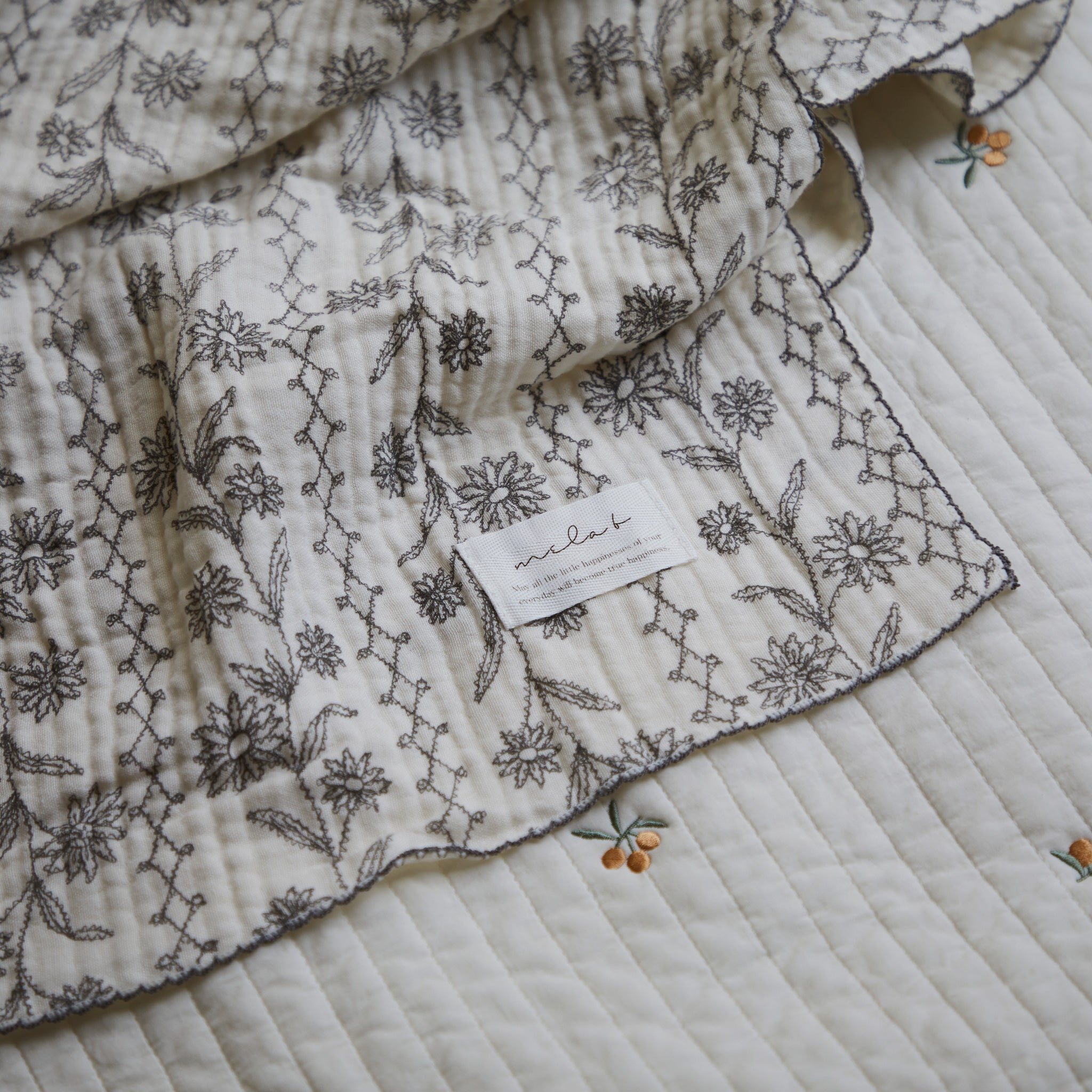 Cotton Triple Gauze Blanket Leaf Plants | mela-B | Rela-X JP 公式ショップ